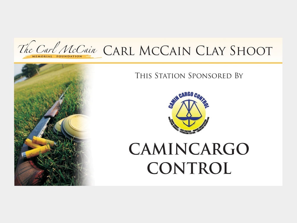 Clay Shoot Signs - Charity Golf Tournament Tee Sign