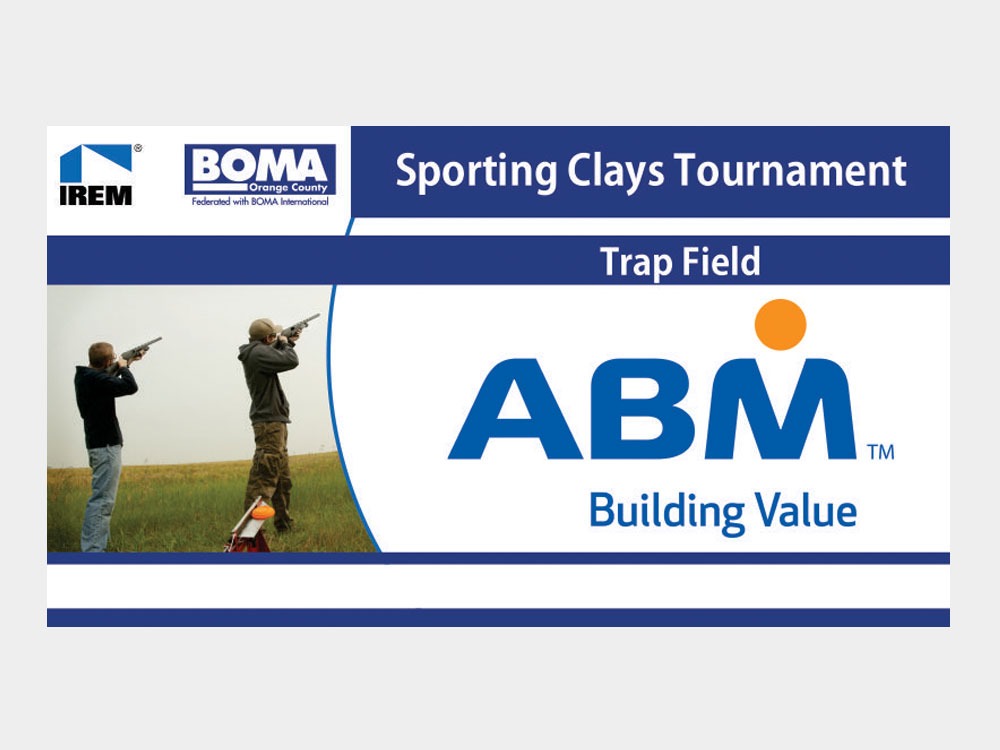 Clay Shoot Signs - Charity Golf Tournament Tee Sign