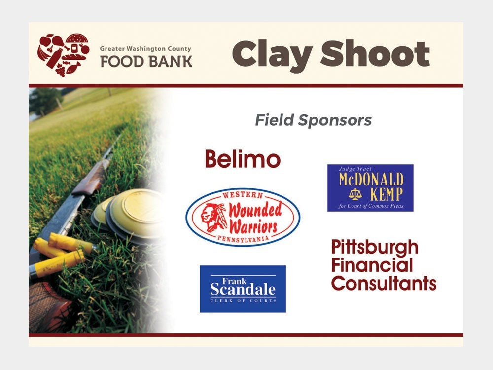 Clay Shoot Signs - Charity Golf Tournament Tee Sign
