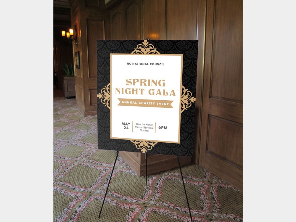 Gala Signs - Charity Golf Tournament Tee Sign